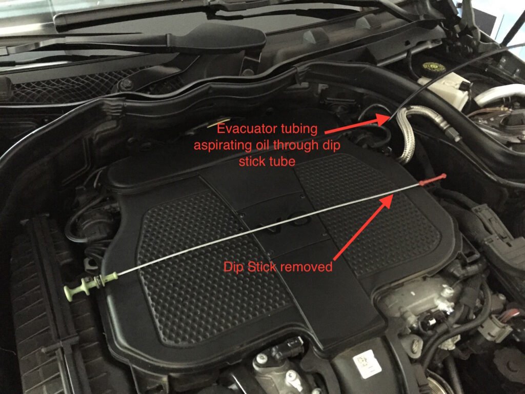 Where is the Oil Dipstick on a Mercedes E350 • The Car How